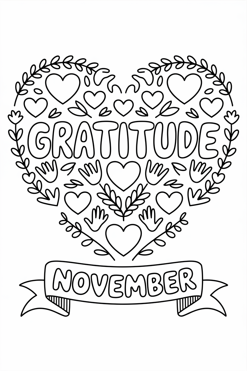 Free November Coloring Pages – Printable Fall & Thanksgiving Fun for ...