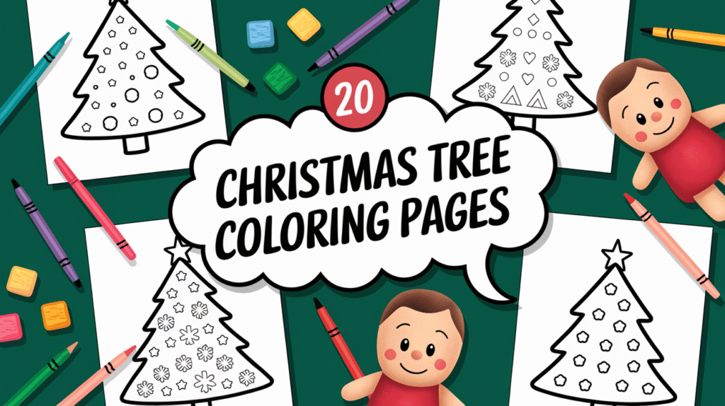 Cute Christmas Coloring Pages – Free Holiday Printables for Kids ...