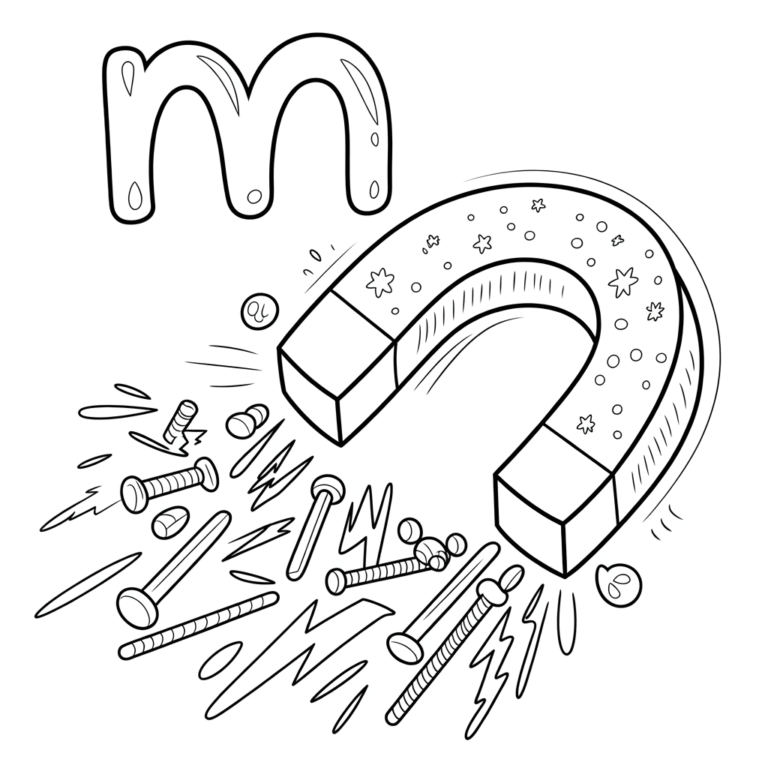 M Coloring Pages – Free Printable Alphabet Worksheets for Kids - Love ...