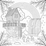 Treehouse Coloring Pages – Fun & Creative Printable Sheets - Love For ...