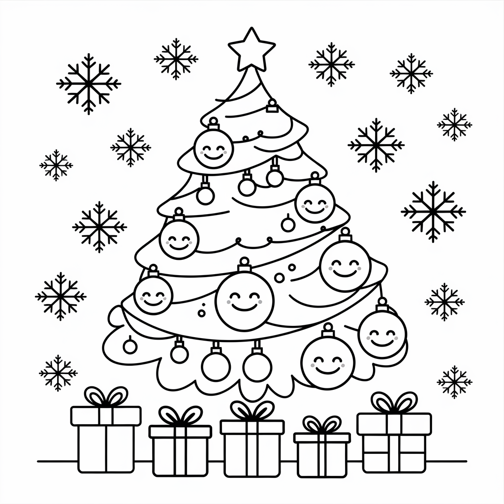 Christmas Tree Coloring Pages - Love For Coloring