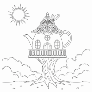 Treehouse Coloring Pages – Fun & Creative Printable Sheets - Love For ...