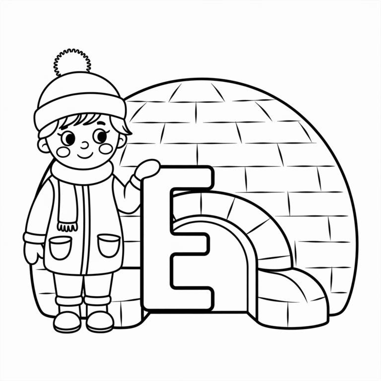 E coloring pages-free printables - Love For Coloring