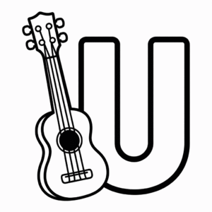 U Coloring Pages – Free Printable Alphabet Worksheets for Kids - Love ...