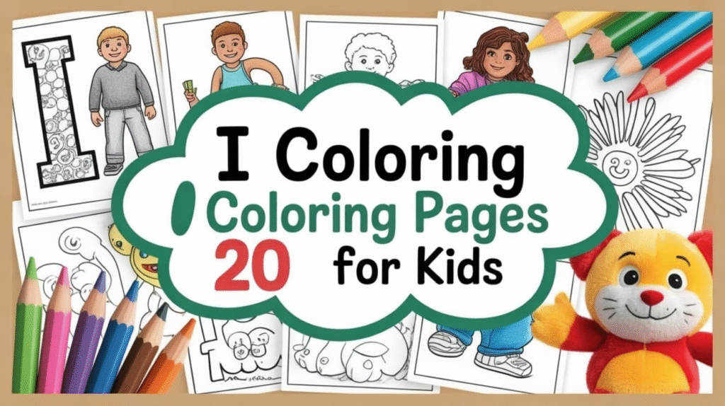 I coloring pages: Fun Alphabet Learning for Kids - Love For Coloring