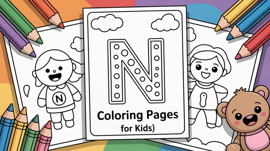 N coloring pages - Love For Coloring