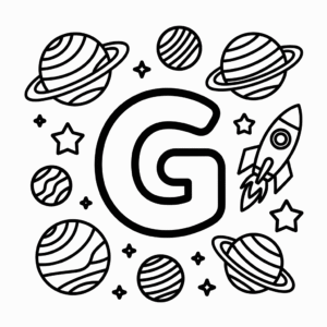 G coloring pages-Free printables - Love For Coloring