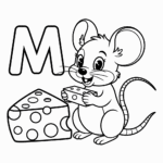 M Coloring Pages – Free Printable Alphabet Worksheets for Kids - Love ...