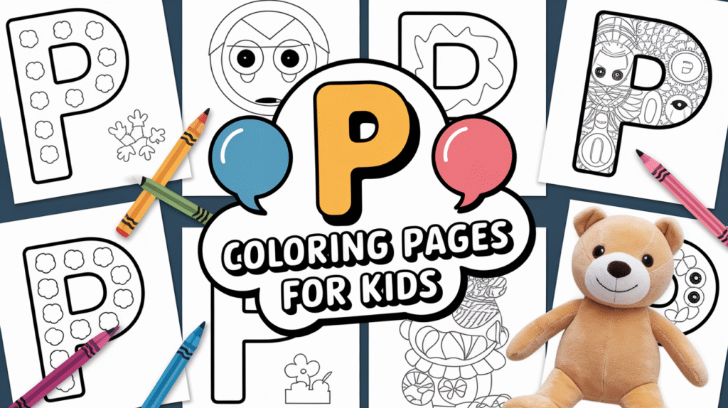 P coloring pages-Free printables - Love For Coloring