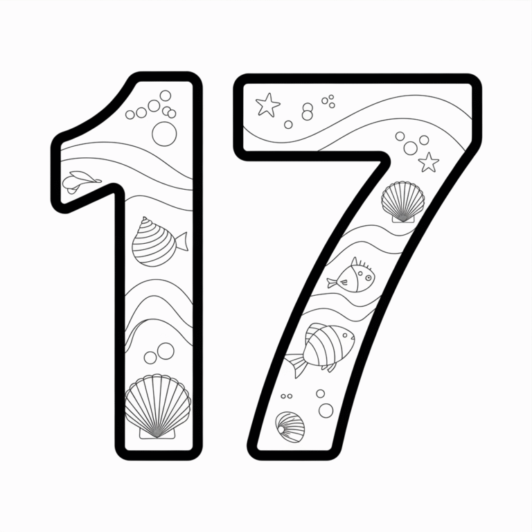 Number coloring pages 1-20-free printables - Love For Coloring