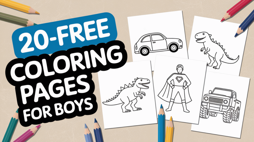 Coloring Pages For Boys - Love For Coloring