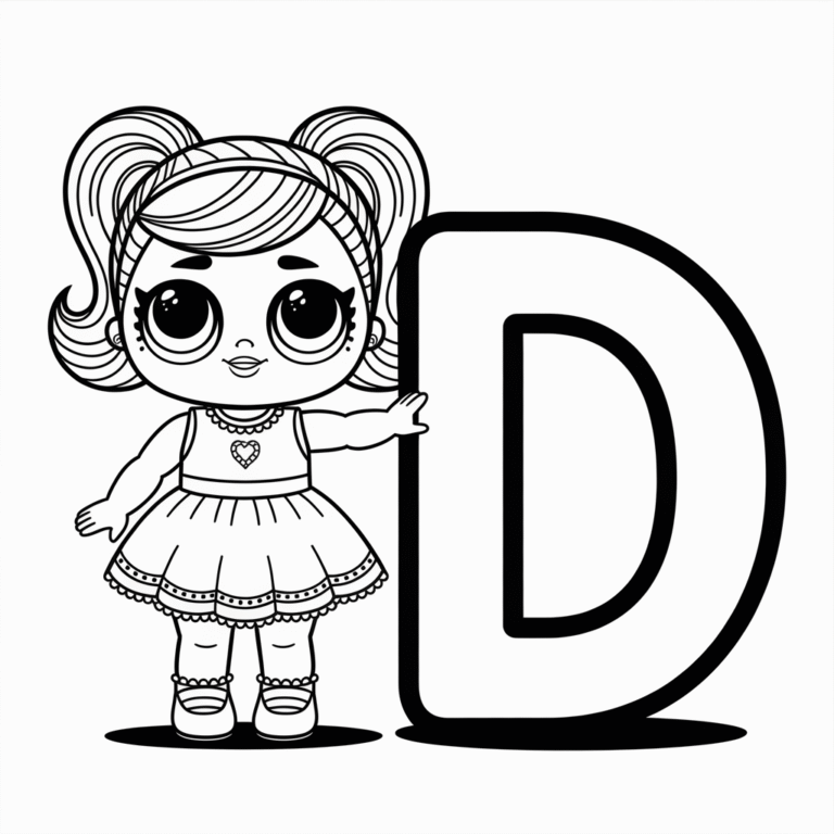 Printable D Coloring Pages – Alphabet Learning Fun - Love For Coloring
