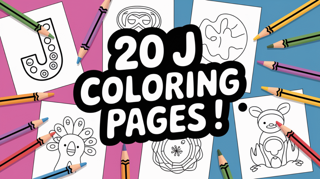J Coloring Pages – Fun and Free Printables for Kids - Love For Coloring