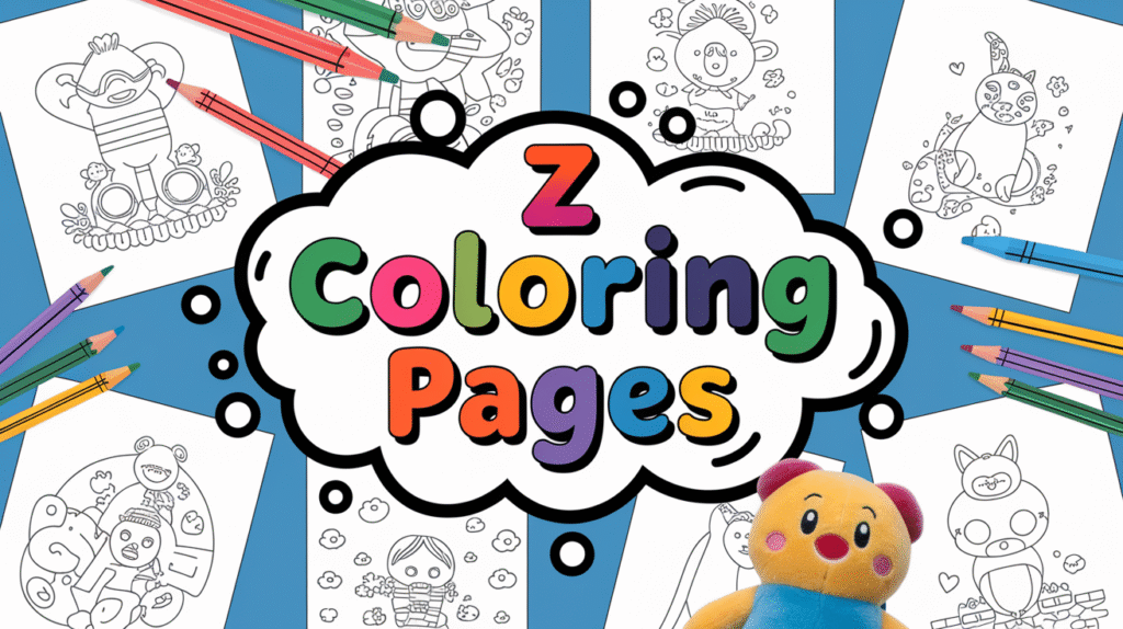 Z coloring pages—free printables - Love For Coloring