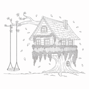 Treehouse Coloring Pages – Fun & Creative Printable Sheets - Love For ...