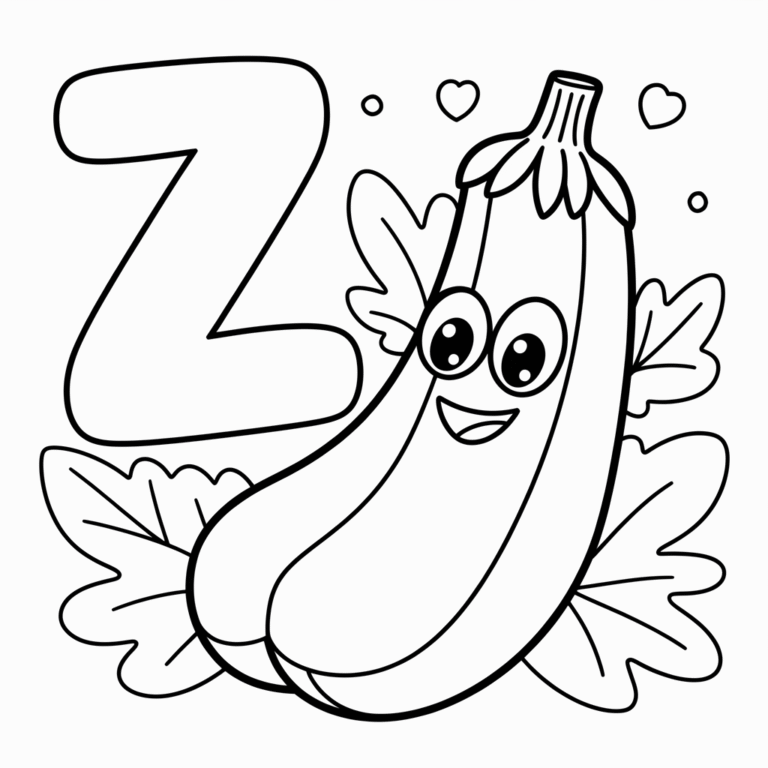 Z coloring pages—free printables - Love For Coloring