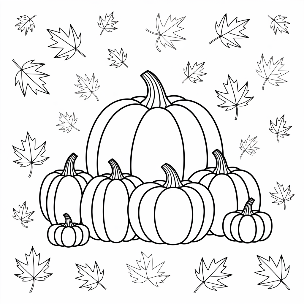 20 Fall coloring pages - Love For Coloring