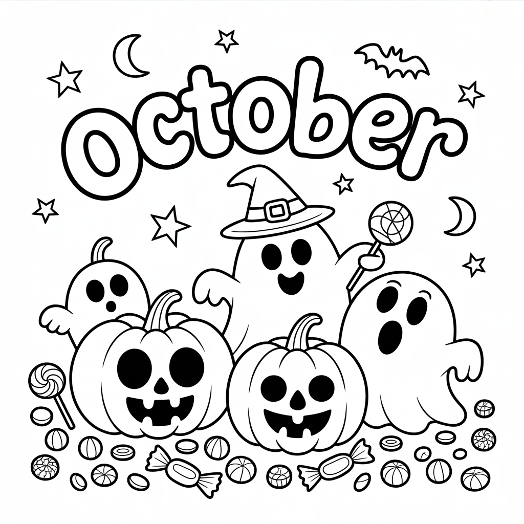 20 October Coloring Pages—Fun Fall Printables for Kids and Toddlers ...