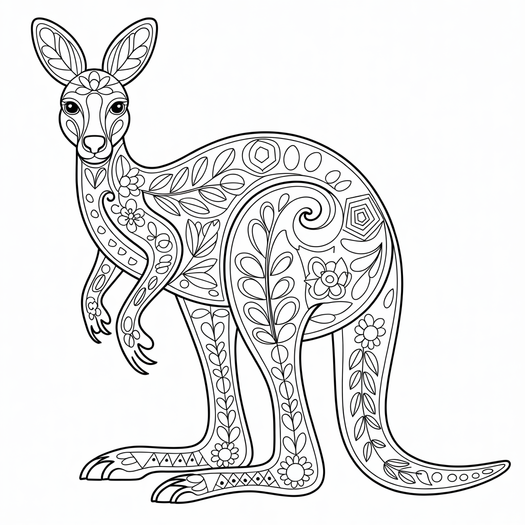 20 Kangaroo Coloring Pages – Free, Printable & Fun - Love For Coloring