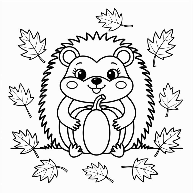 20 Cute Fall Coloring Pages-free printable - Love For Coloring