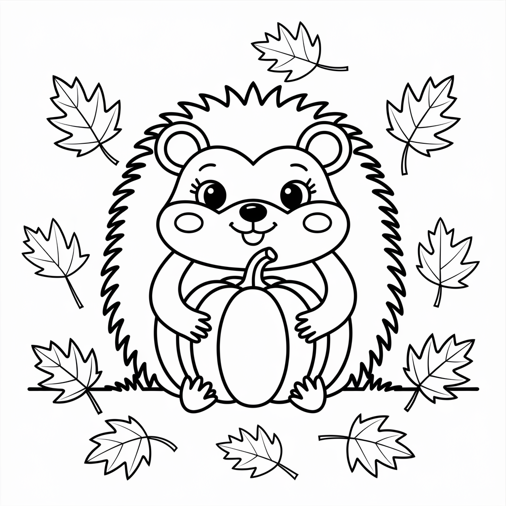 20 Cute Fall Coloring Pages-free printable - Love For Coloring