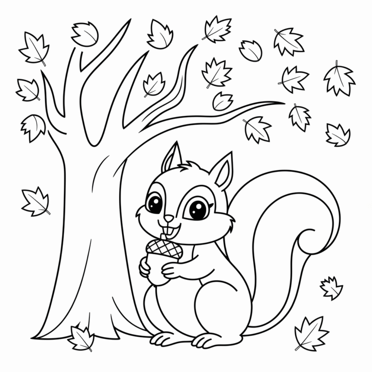 20 Autumn Coloring Pages – Free Fall Printables for All Ages - Love For ...