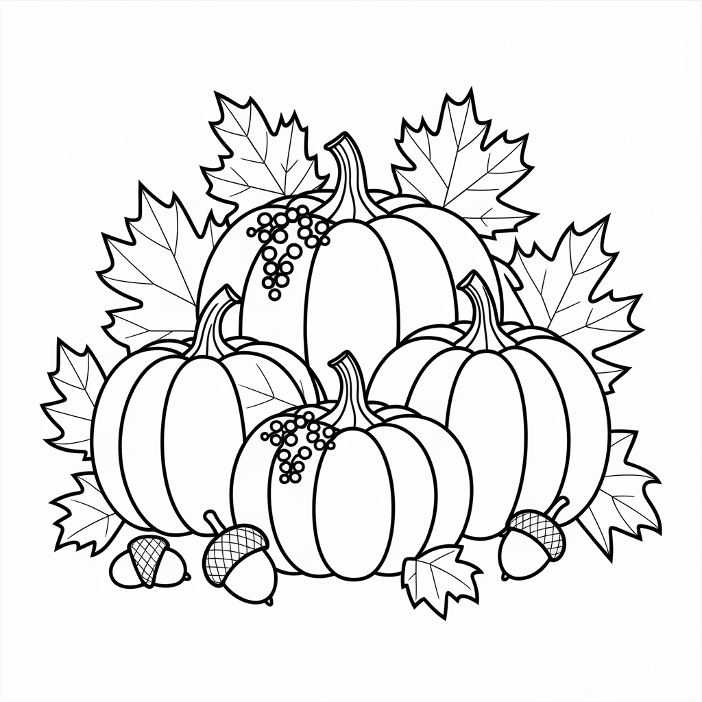 20 Pumpkin Coloring Pages – Fun Free Printables for All Ages - Love For ...