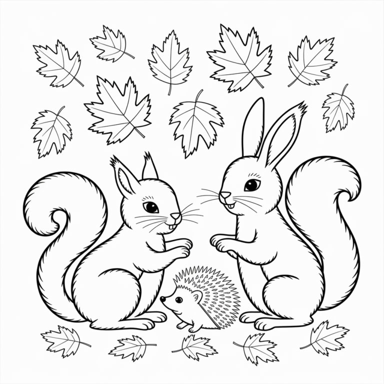 20 Cute Fall Coloring Pages-free printable - Love For Coloring