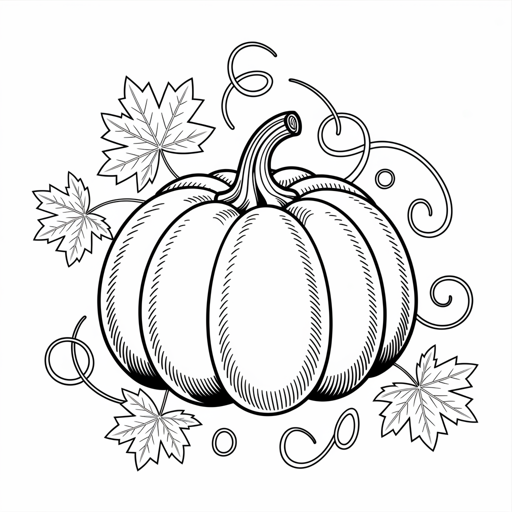 20 Pumpkin Coloring Pages – Fun Free Printables for All Ages - Love For ...