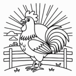 20 Rooster coloring pages |Free Printables for Kids & Adults - Love For ...