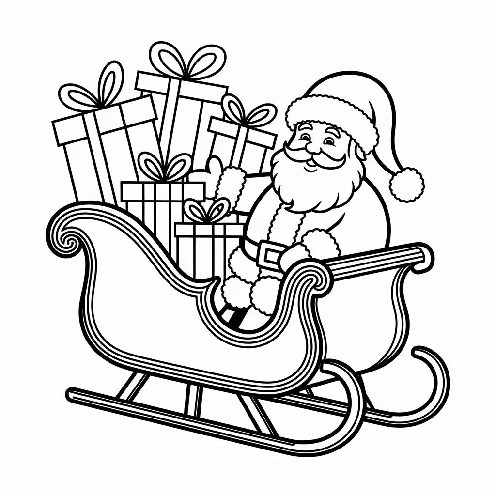 20 Christmas Santa Claus Coloring Pages – Free Printables for Holiday ...