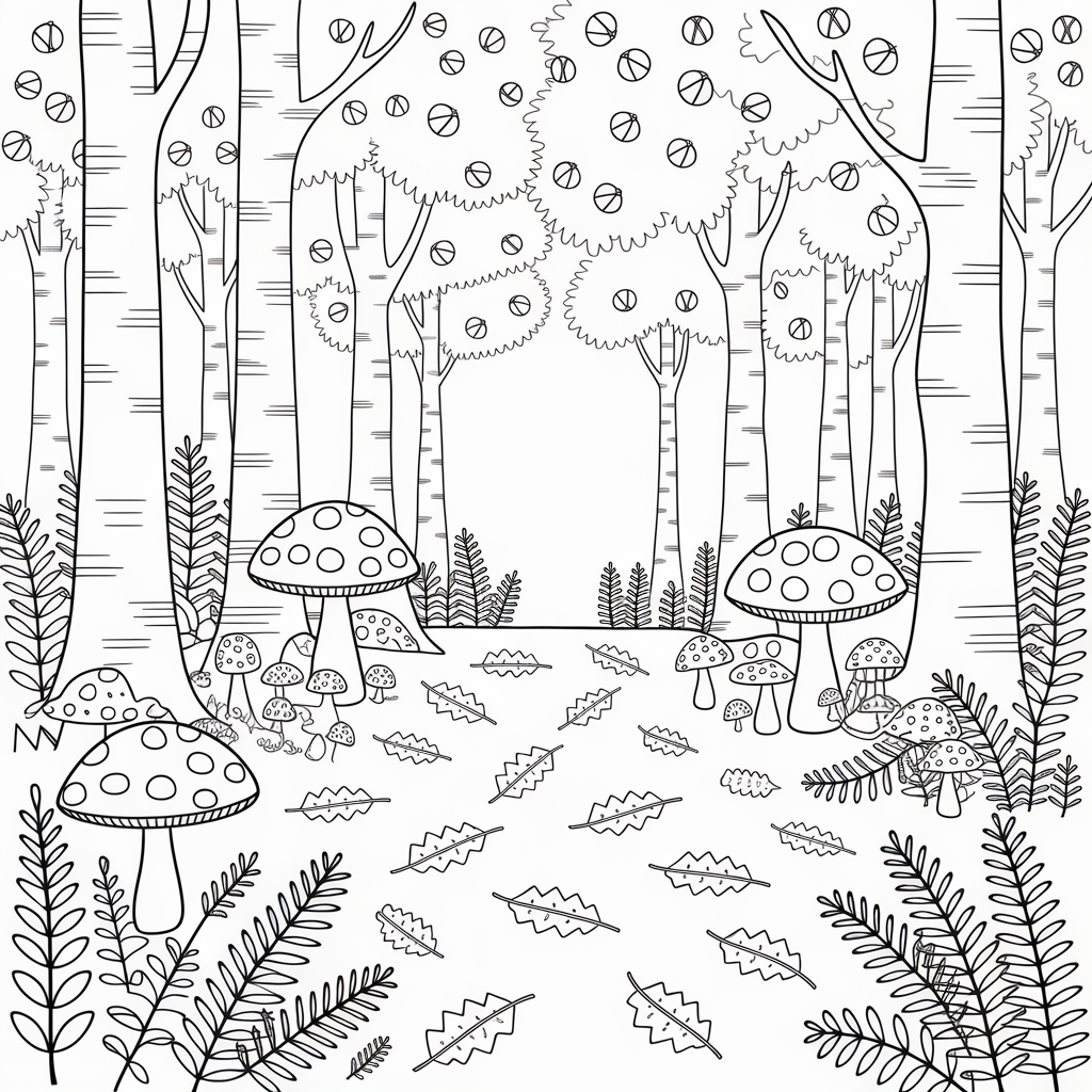 20 Autumn coloring pages for adults - Love For Coloring