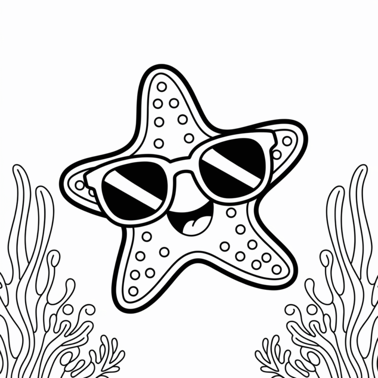 Starfish Coloring Pages – Free Printable - Love For Coloring