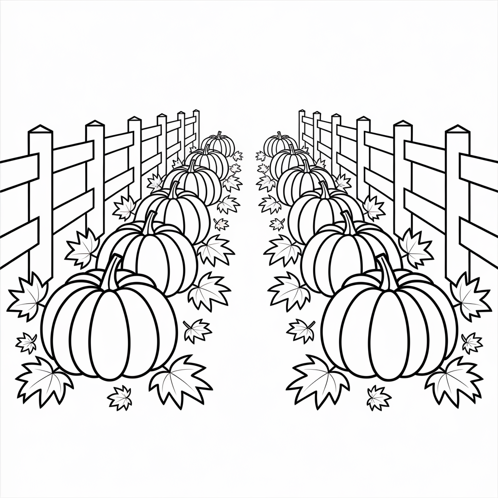 20 Pumpkin patch coloring pages - Love For Coloring