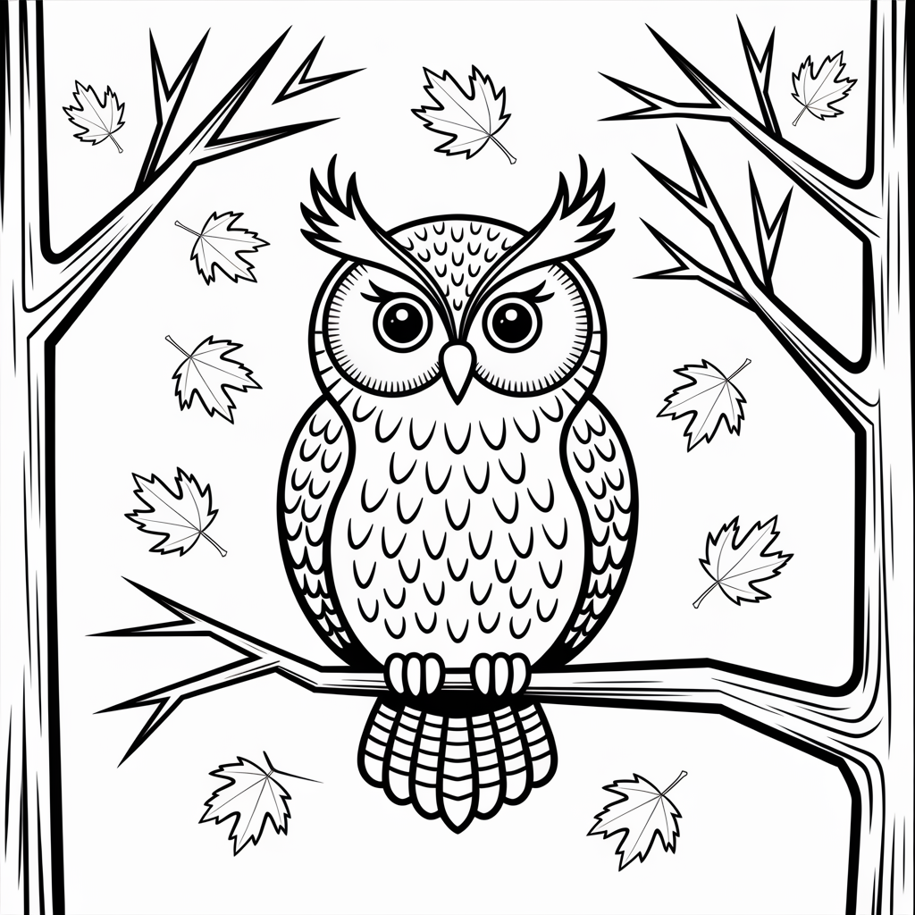 20 Fall coloring pages - Love For Coloring