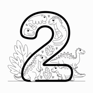 Number 2 Coloring Pages – Fun Printable Worksheets for Kids - Love For ...