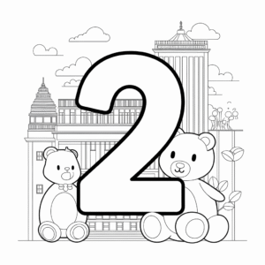 Number 2 Coloring Pages – Fun Printable Worksheets for Kids - Love For ...