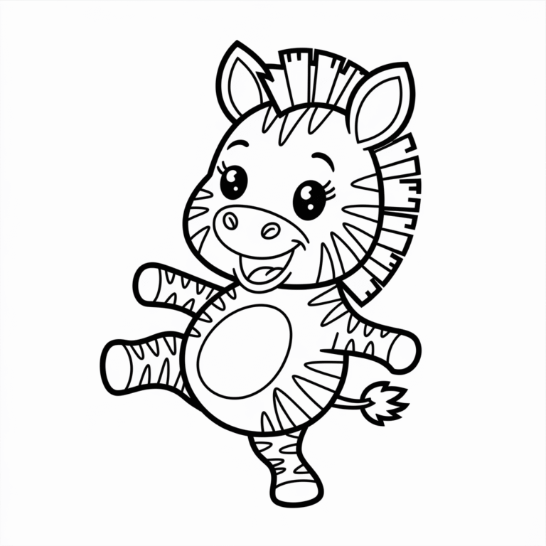 Zebra Coloring Pages – Fun & Creative Printables for All Ages - Love ...