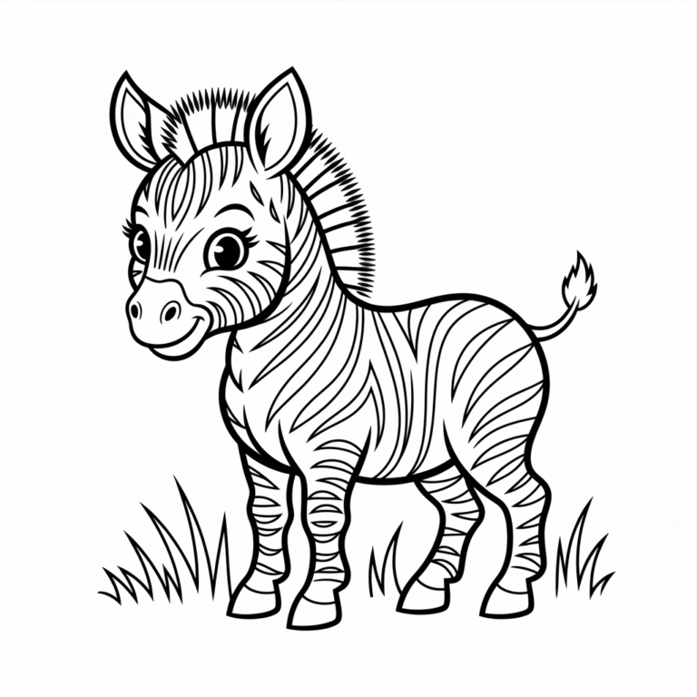 Zebra Coloring Pages – Fun & Creative Printables for All Ages - Love ...