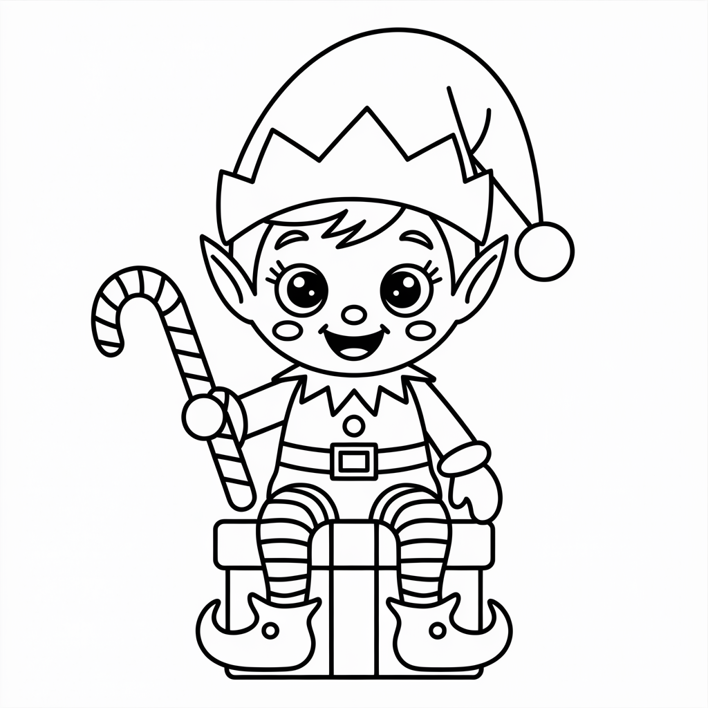 20 Christmas coloring pages for preschoolers - Love For Coloring