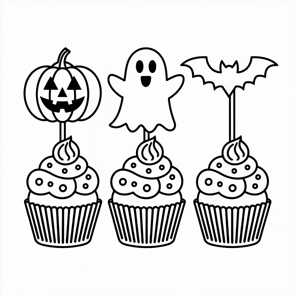 20 Easy Halloween Coloring Pages - Love For Coloring