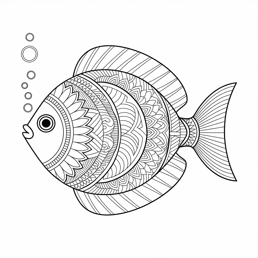 Coloring pages for fish - Love For Coloring