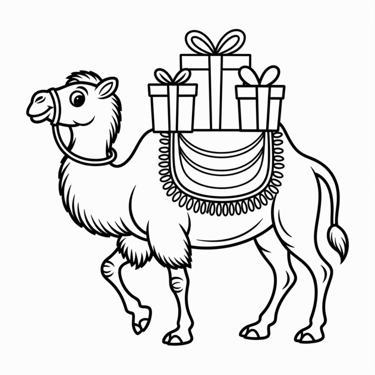 20 Camel Coloring Pages – Free & Printable Fun for Kids and Adults ...