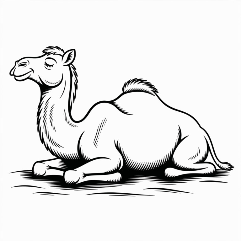 20 Camel Coloring Pages – Free & Printable Fun for Kids and Adults ...