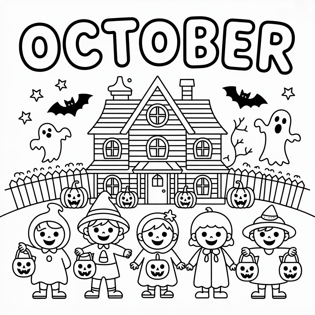 20 October Coloring Pages—Fun Fall Printables for Kids and Toddlers ...