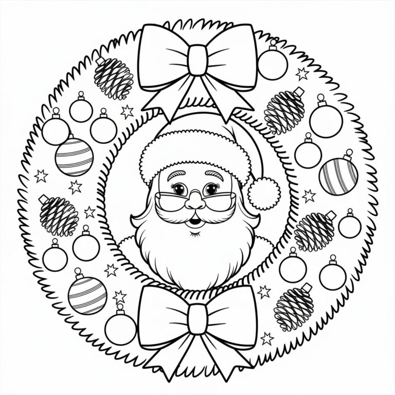 20 Christmas Santa Claus Coloring Pages – Free Printables for Holiday ...