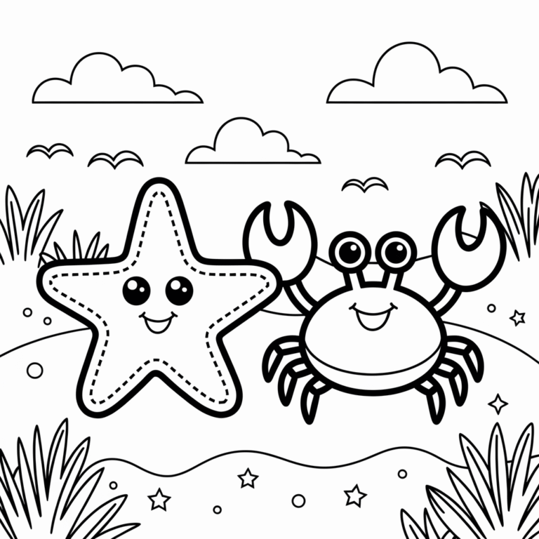 Starfish Coloring Pages – Free Printable - Love For Coloring