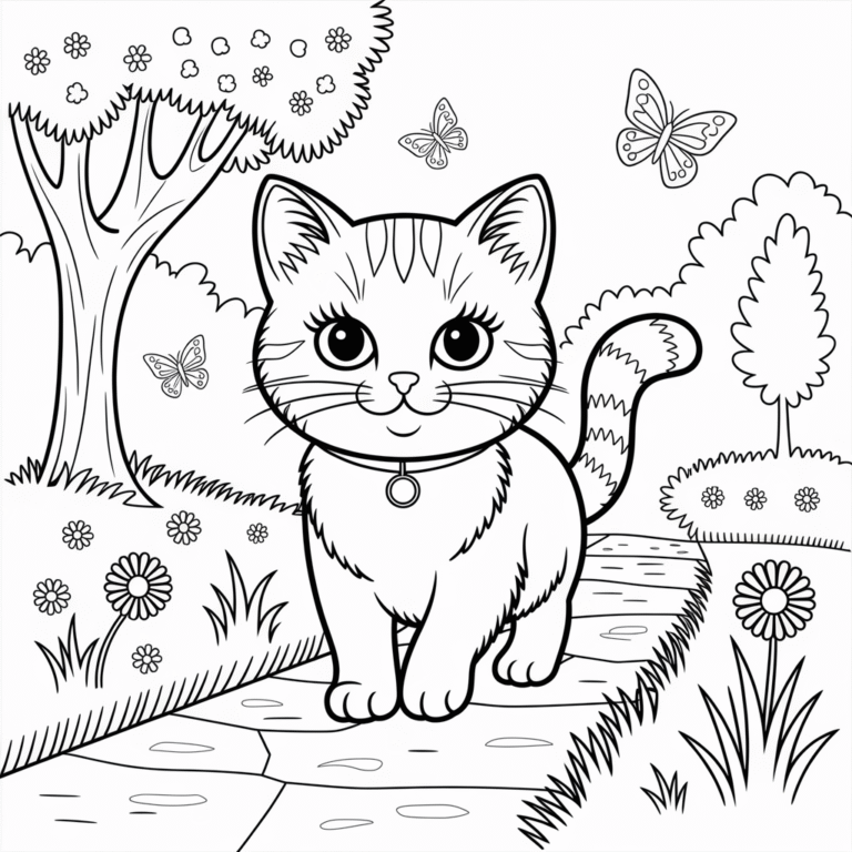 Kitty Coloring Pages – Fun & Adorable Printables for All Ages - Love ...