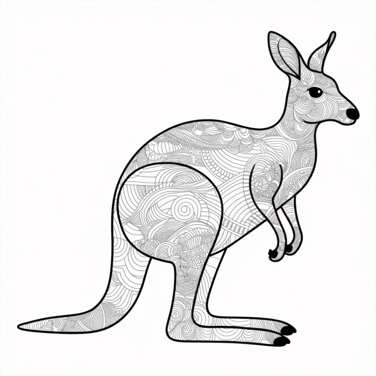 20 Kangaroo Coloring Pages – Free, Printable & Fun - Love For Coloring