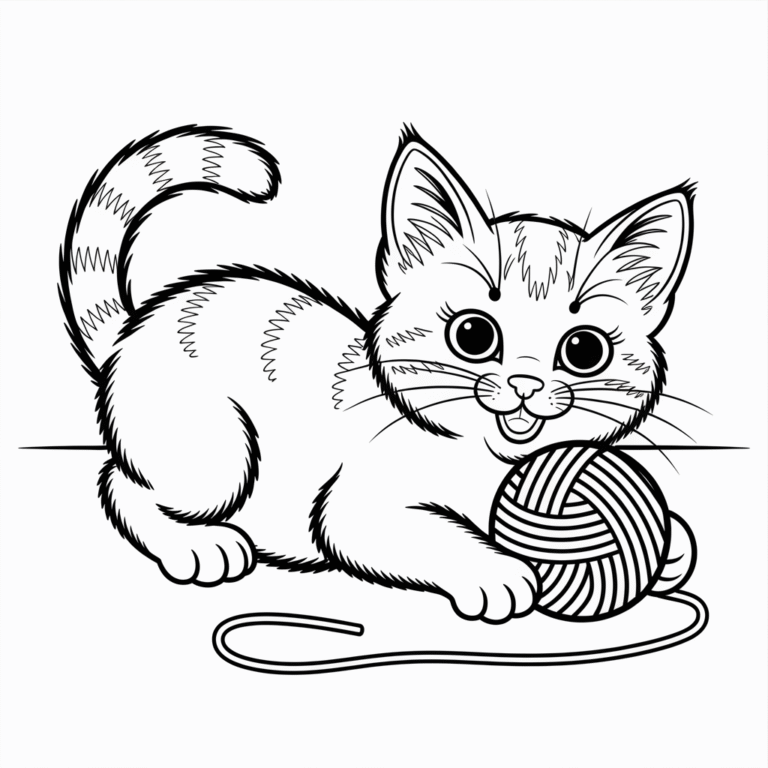Kitty Coloring Pages – Fun & Adorable Printables for All Ages - Love ...